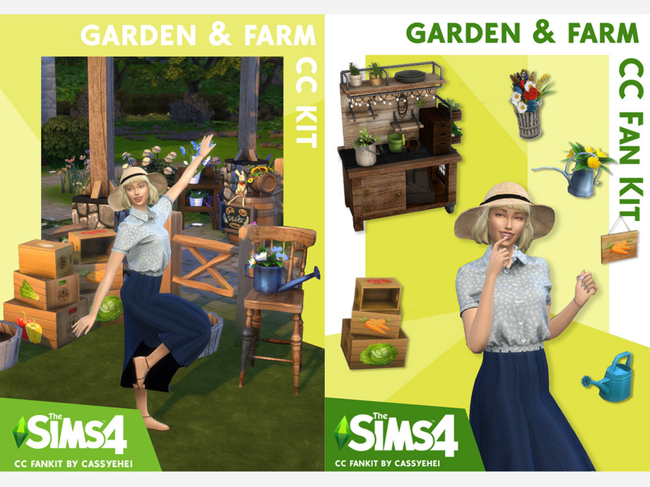 The Sims Resource - G&F Garden And Farm Decor Kit