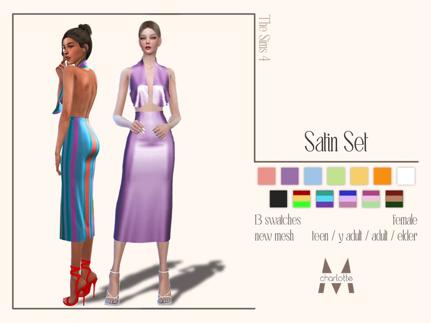 The Sims Resource - Satin Set
