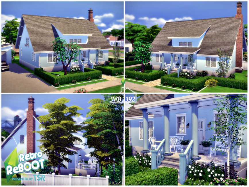 The Sims Resource - Retro ReBOOT - Beth Harmon's House (Queen's Gambit)