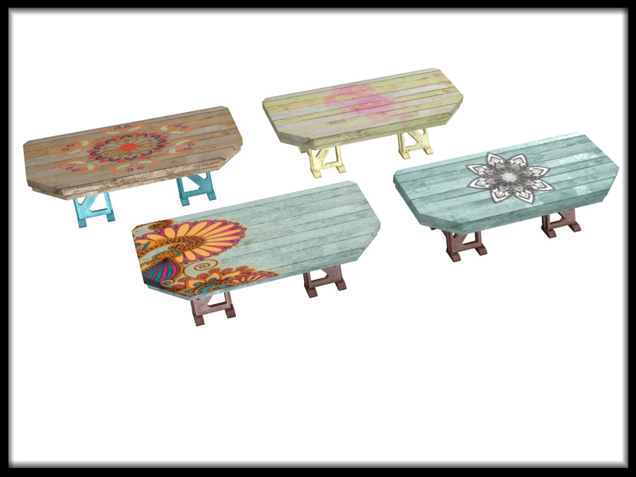 The Sims Resource | Indian Summer Outdoor Living Table