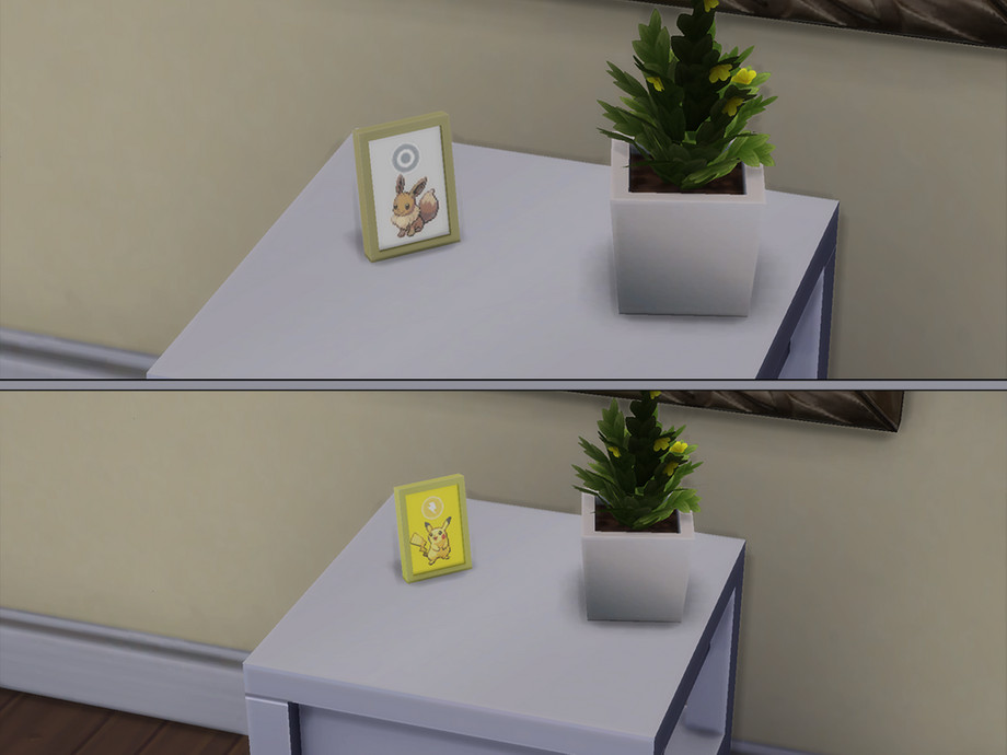 The Sims Resource | Pokemon Starter Pictures - Eevee & Pikachu