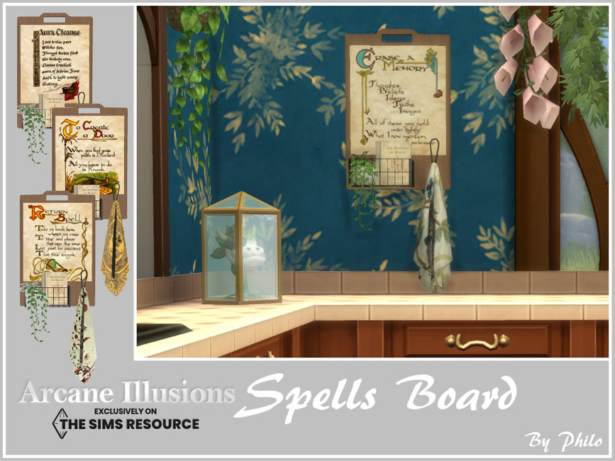 The Sims Resource - Arcane Illusions_Spells board