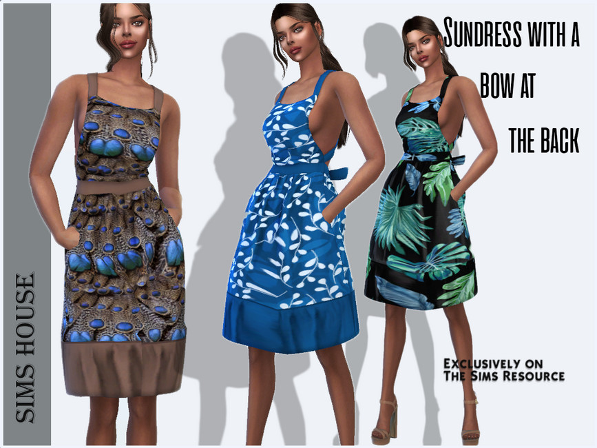 The Sims Resource - Sundress with a bow at the back