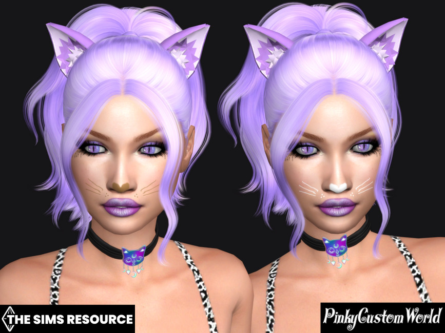 The Sims Resource - Kitty Cat Face V1 Naturals