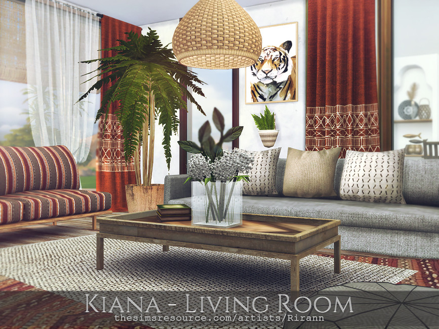 The Sims Resource - Kiana - Living Room - TSR CC Only