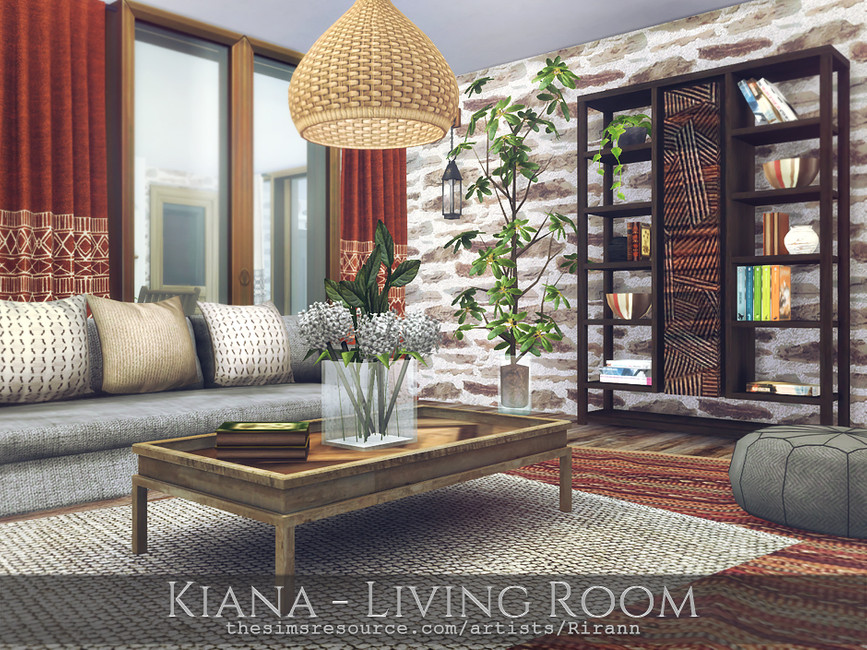 The Sims Resource - Kiana - Living Room - TSR CC Only