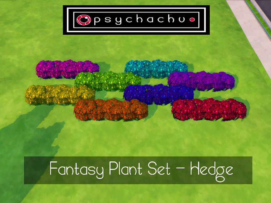The Sims Resource - Psychachu - Fantasy Plant Set - Hedge