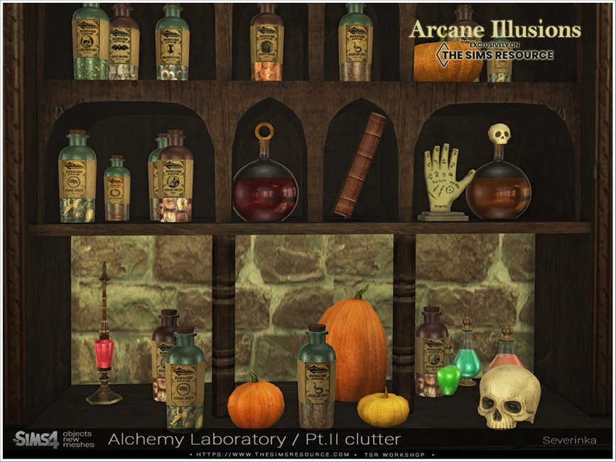 The Sims Resource - ArcaneIllusions AlchemyLaboratory Pt.II clutter
