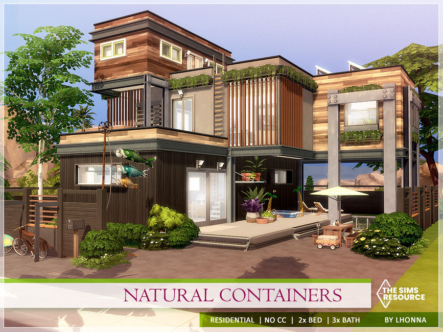 The Sims Resource - Natural Containers /No CC/