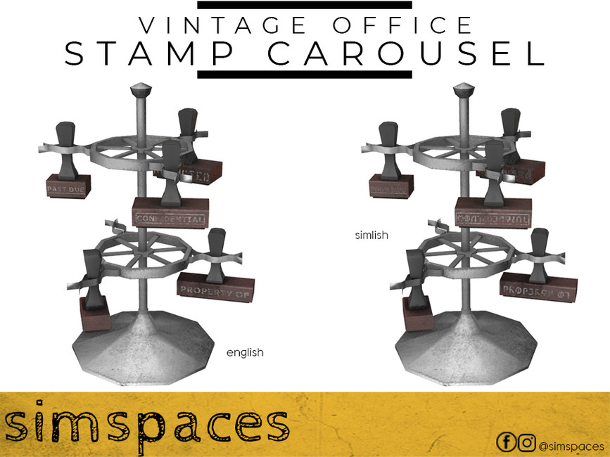 The Sims Resource - Vintage Office - stamp carousel