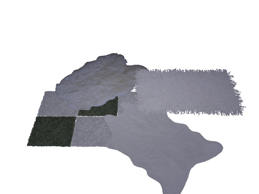 The Sims Resource - Back To Nature Fluffy Rug Collection