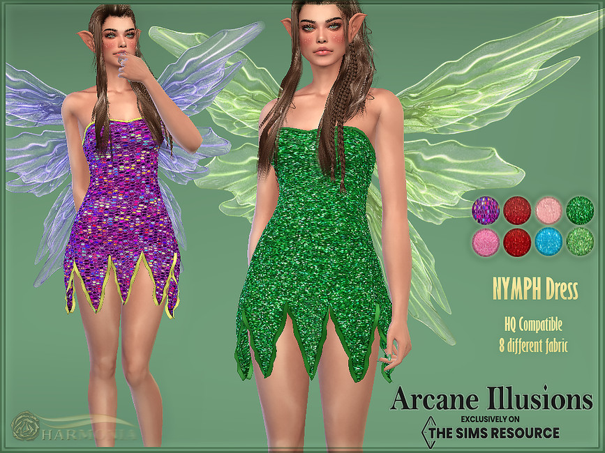 The Sims Resource - Arcane Illusions Nymph Dress