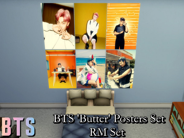 The Sims Resource | BTS 'Butter' Posters Set 1 - REQUIRES MESH