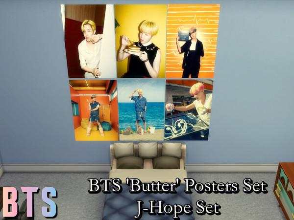 The Sims Resource | BTS 'Butter' Posters Set 4 - REQUIRES MESH