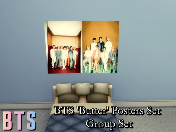 The Sims Resource | BTS 'Butter' Posters Set 10 - REQUIRES MESH
