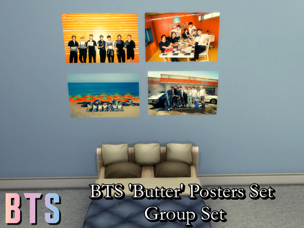 The Sims Resource | BTS 'Butter' Posters Set 11 - REQUIRES MESH