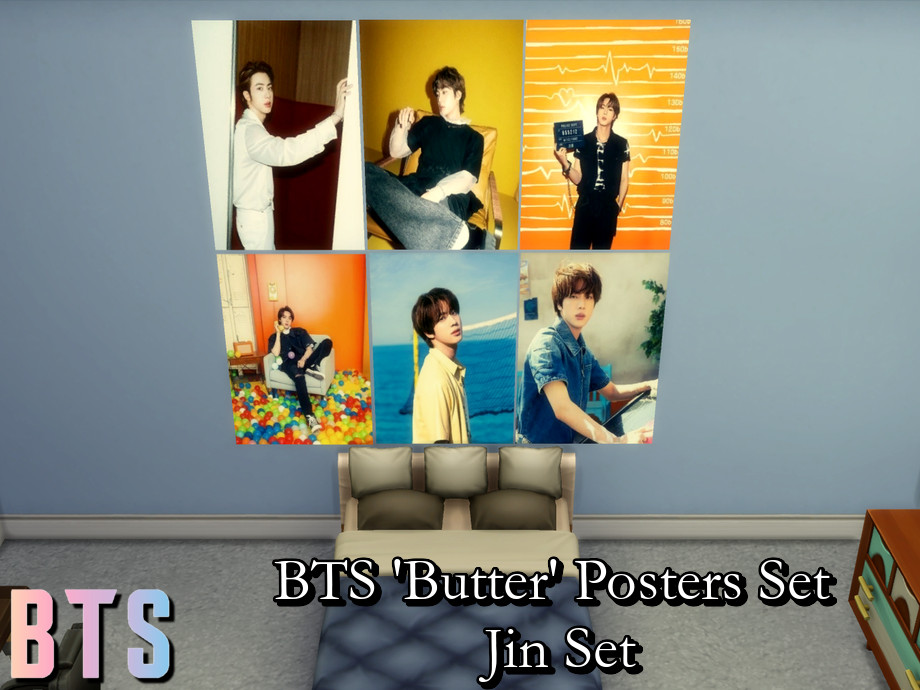 The Sims Resource | BTS 'Butter' Posters Set 2 - REQUIRES MESH