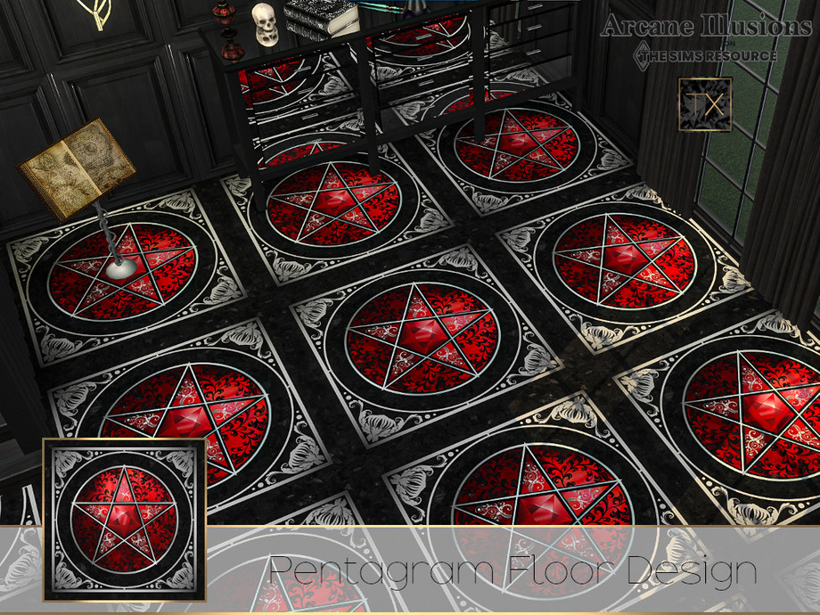 The Sims Resource | Arcane Illusions - Pentagram Floor Design