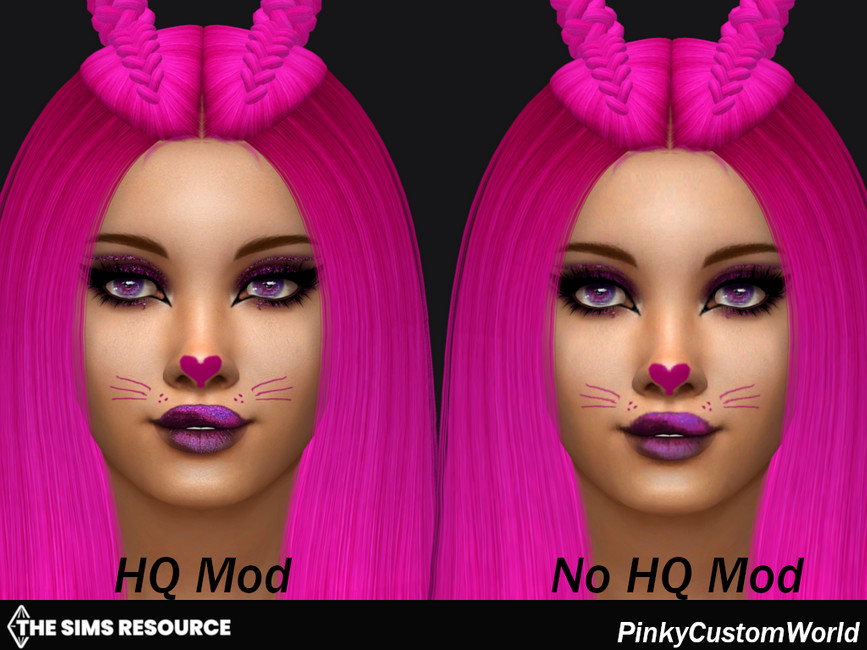The Sims Resource - Kitty Cat Face V1 Colors