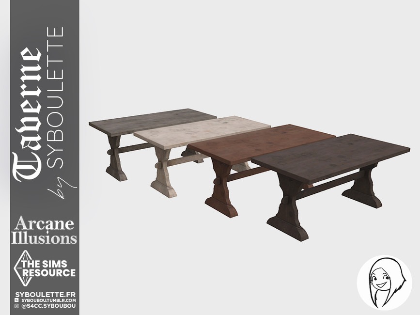 The Sims Resource - Arcane Illusions - Taverne Set - Dining table