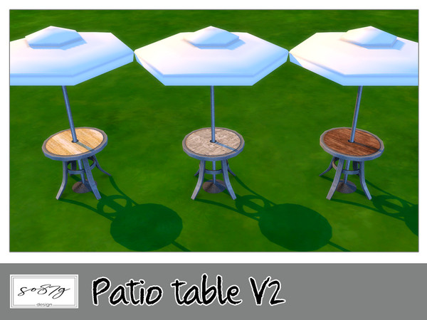 The Sims Resource | Patio Table V2