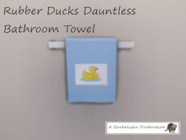 The Sims Resource - Rubber Ducks Dauntless Bathroom Towel