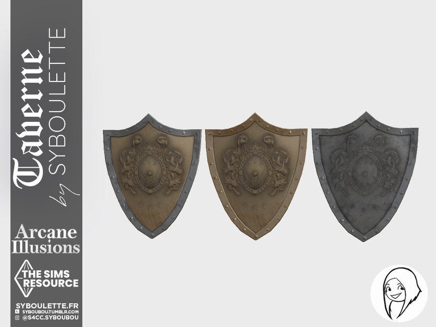 The Sims Resource - Arcane Illusions - Taverne set - Wall shield
