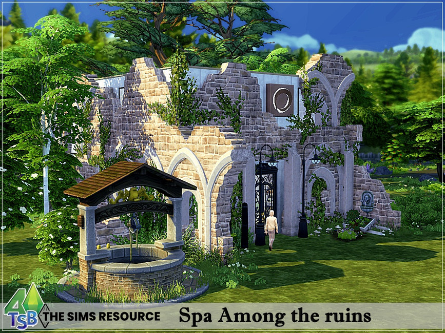 The Sims Resource - Spa Among the ruins || Industrial || No CC