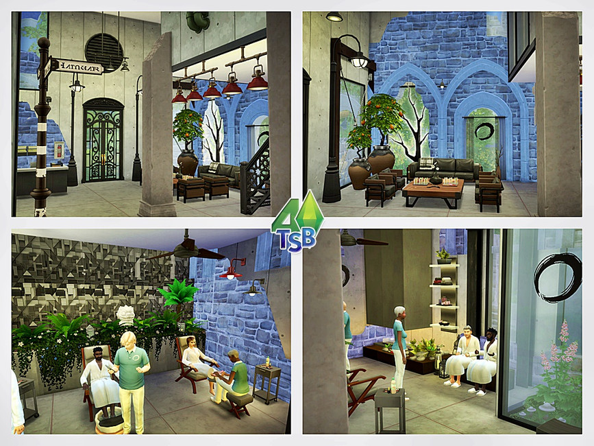 The Sims Resource - Spa Among the ruins || Industrial || No CC