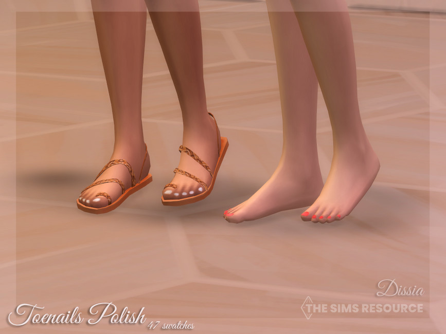 The Sims Resource - Toenails Polish