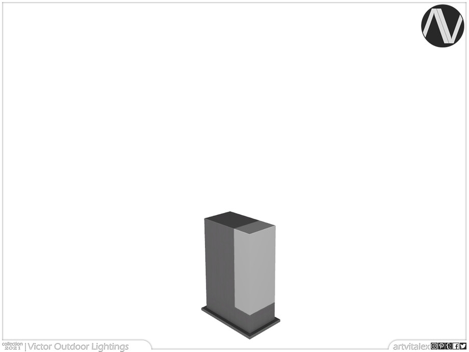 The Sims Resource | Victor Outdoor Floor Lamp Short