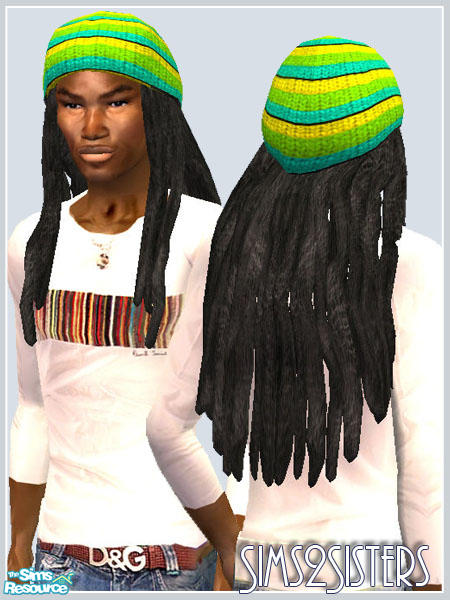 The Sims Resource - S2S Rasta Style hair - #390775 Recolor