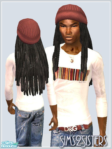 The Sims Resource | S2S Rasta Style hair - #390775 Recolor