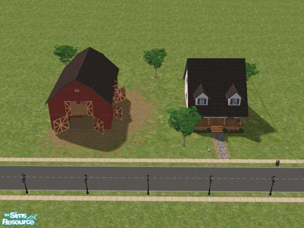 The Sims Resource | Family Farmhouse with Barn