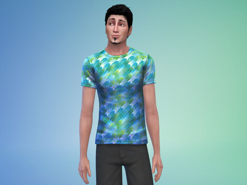 The Sims Resource - Mens' Top Pattern Recolour 1