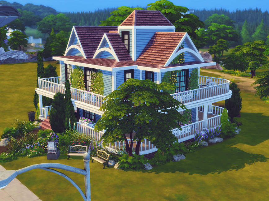 The Sims Resource - Victorian Blue Shell- No CC
