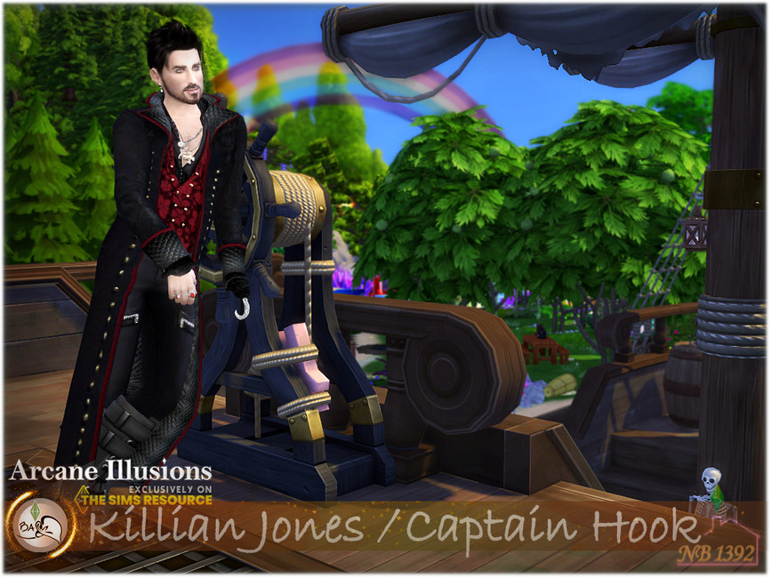 The Sims Resource - SIM Killian Jones/Captain Hook (inspiration ...