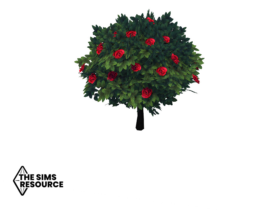 The Sims Resource | How Does Your Garden Grow Red Rose Bush