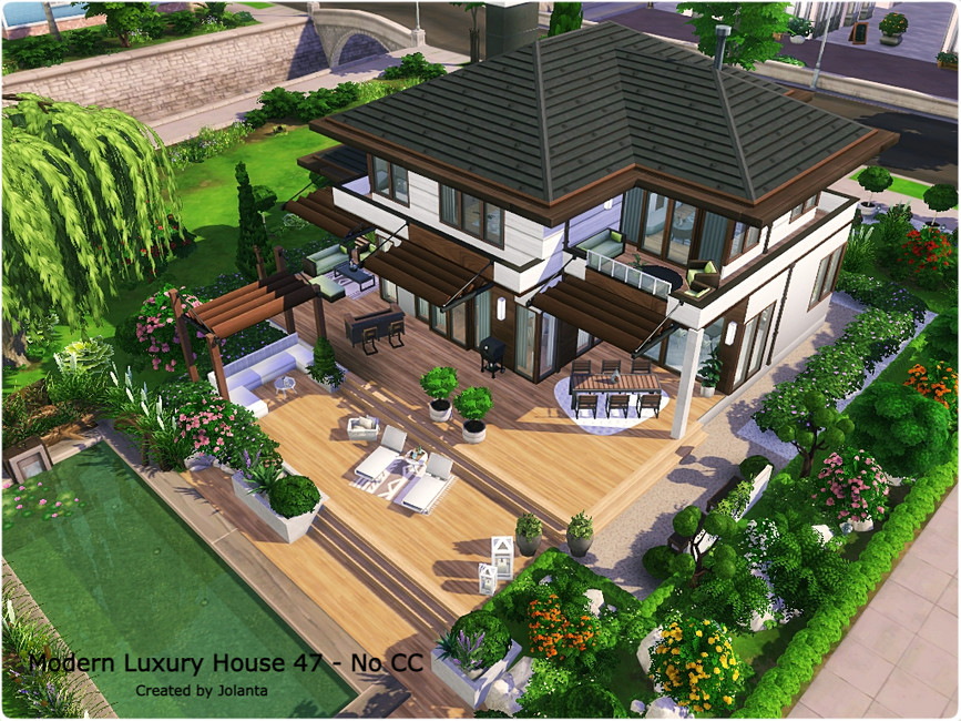 The Sims Resource - Modern Luxury House 47 - No CC