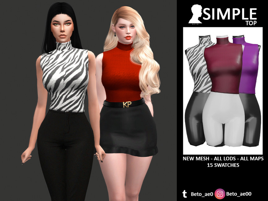 The Sims Resource - Simple (Top)