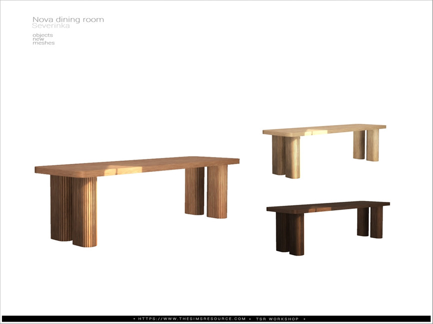 The Sims Resource - Nova diningroom - dining table long