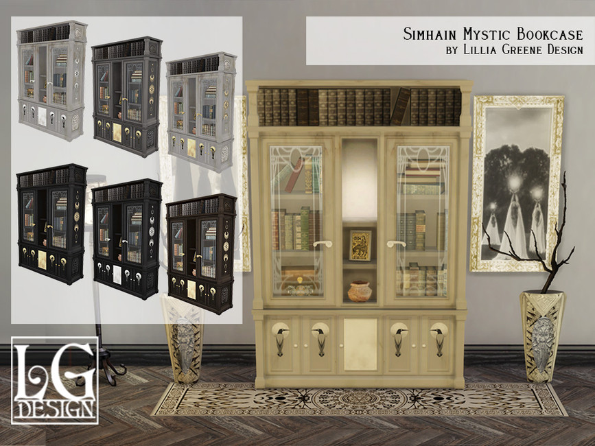 The Sims Resource - Simhain Mystic Bookcase