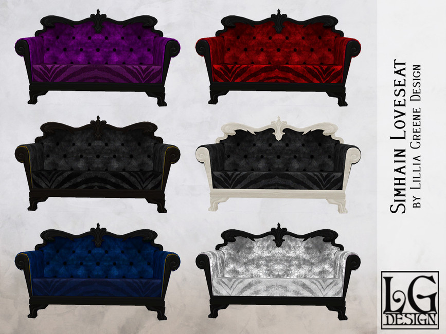 The Sims Resource - Simhain Loveseat