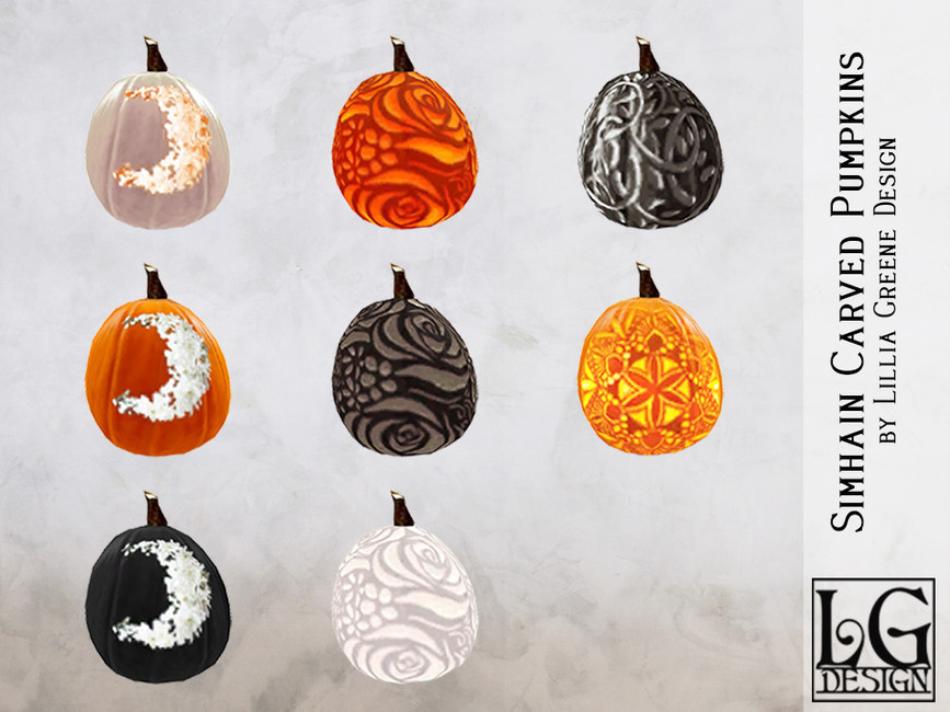 The Sims Resource - Simhain Carved Pumpkins