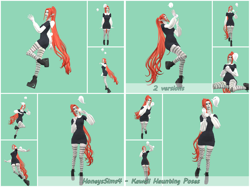 The Sims Resource - Kawaii Haunting Poses