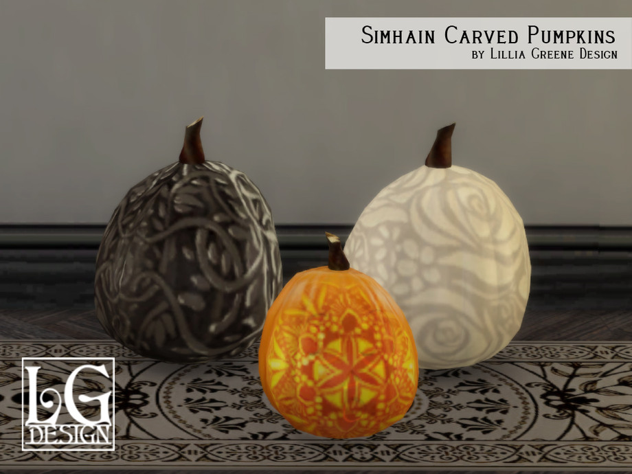 The Sims Resource | Simhain Carved Pumpkins