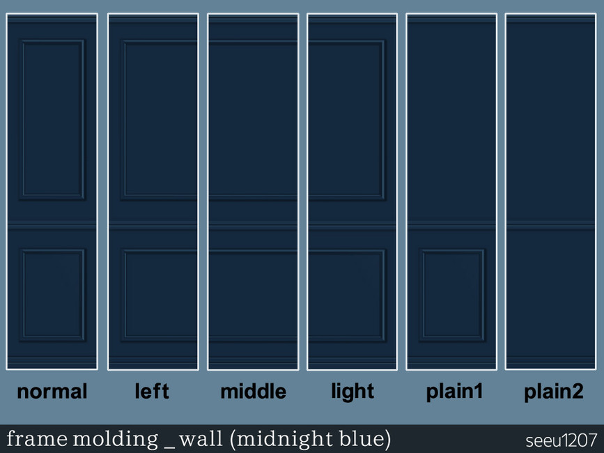 The Sims Resource - Midnight Blue Frame Molding