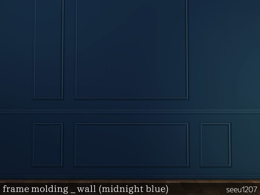 The Sims Resource - Midnight Blue Frame Molding