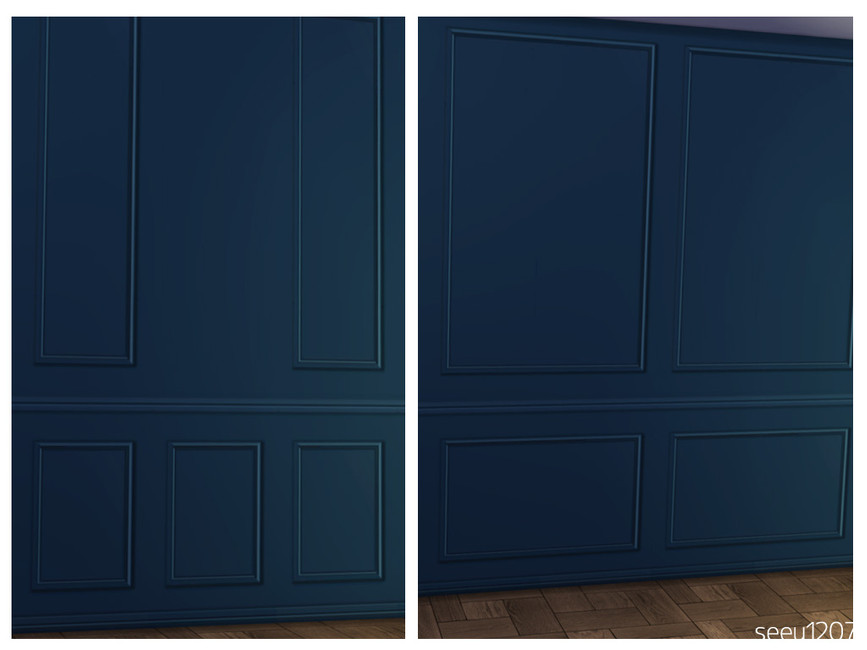The Sims Resource - Midnight Blue Frame Molding