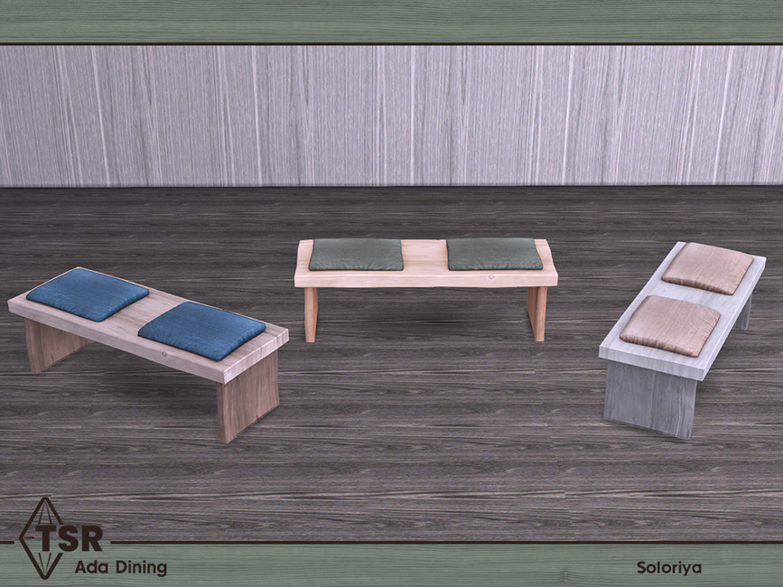 The Sims Resource - Ada Dining. Bench